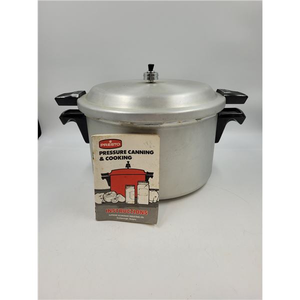Vintage Presto Pressure Cooker with Instructions