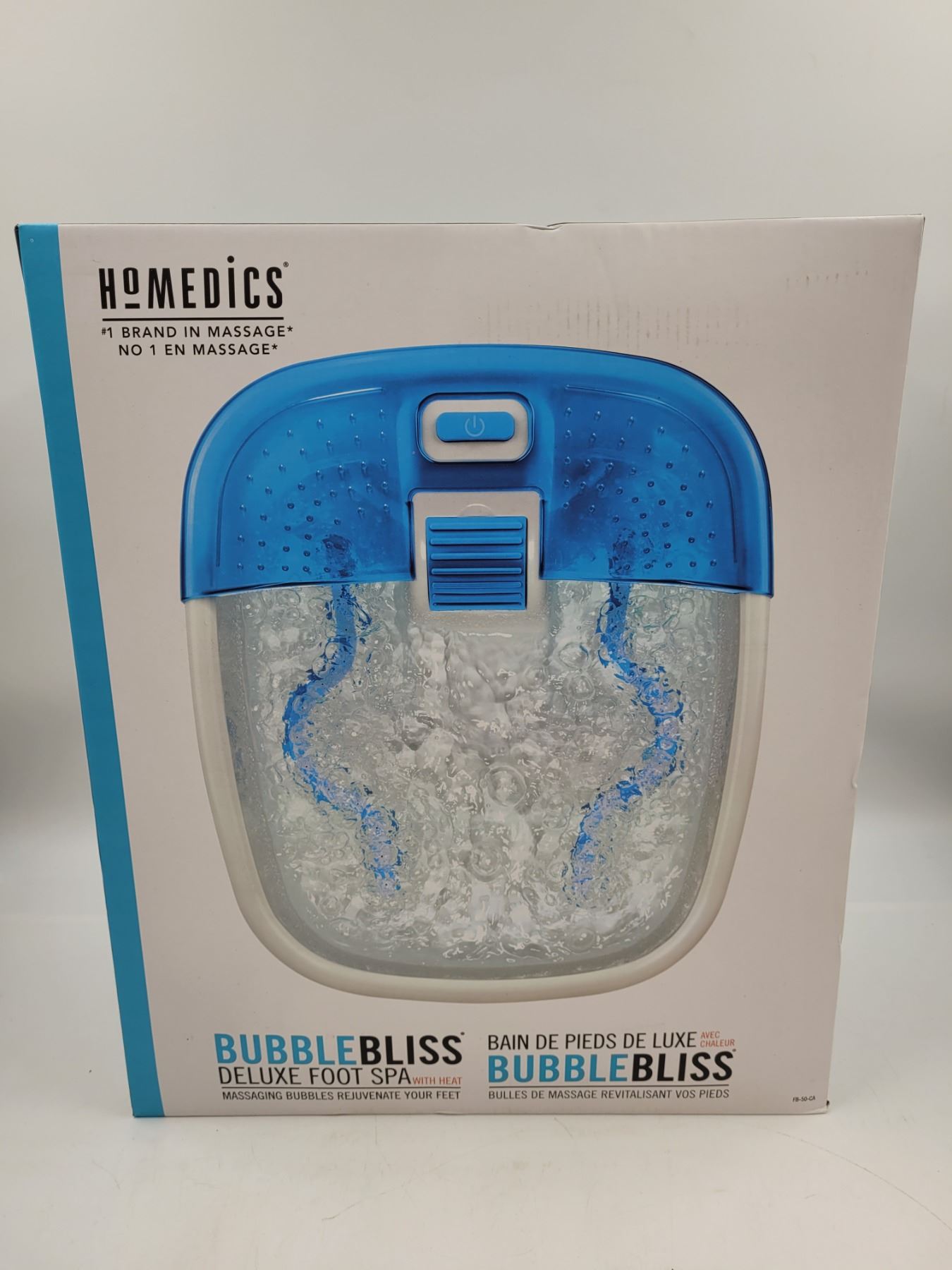 New Homedics Bubble Bliss Deluxe Foot Spa