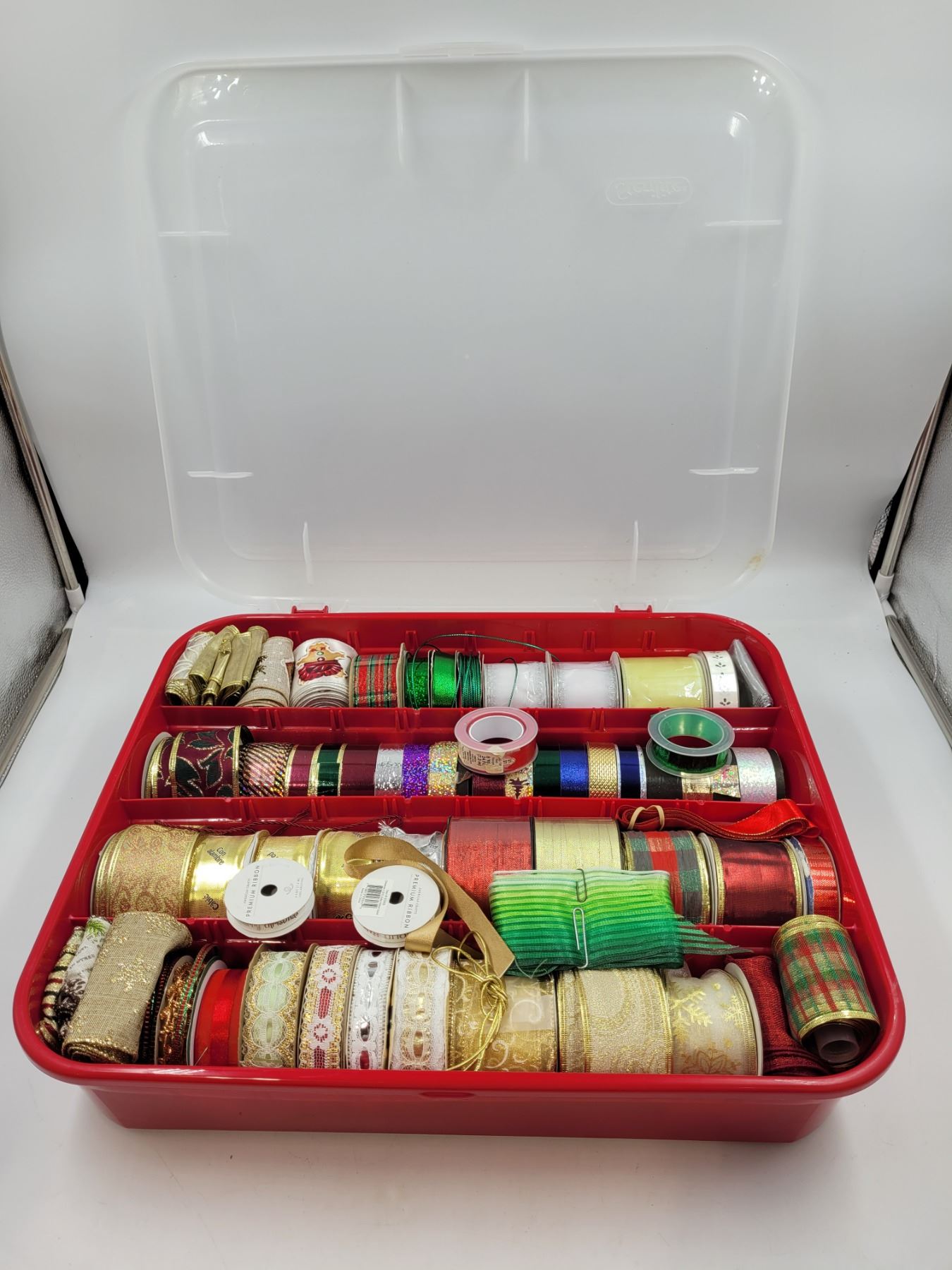 Ribbon Lot in Nice Storage Container