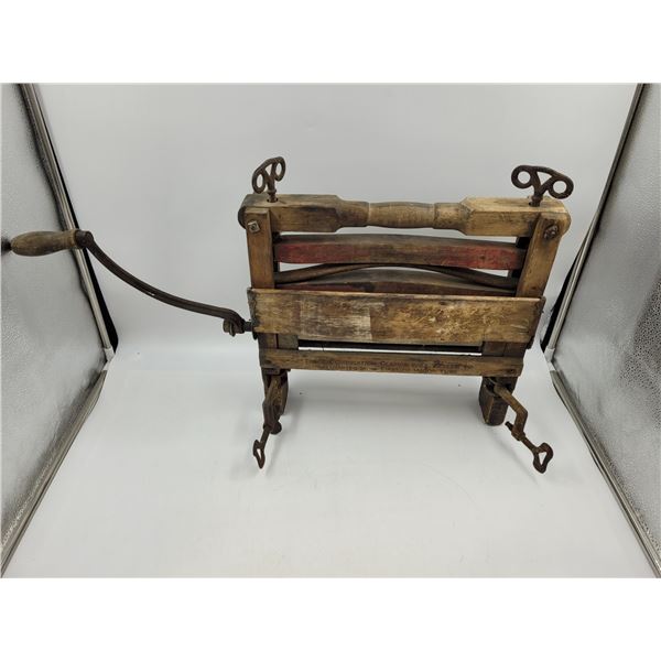 Antique Wooden Clothing Wringer