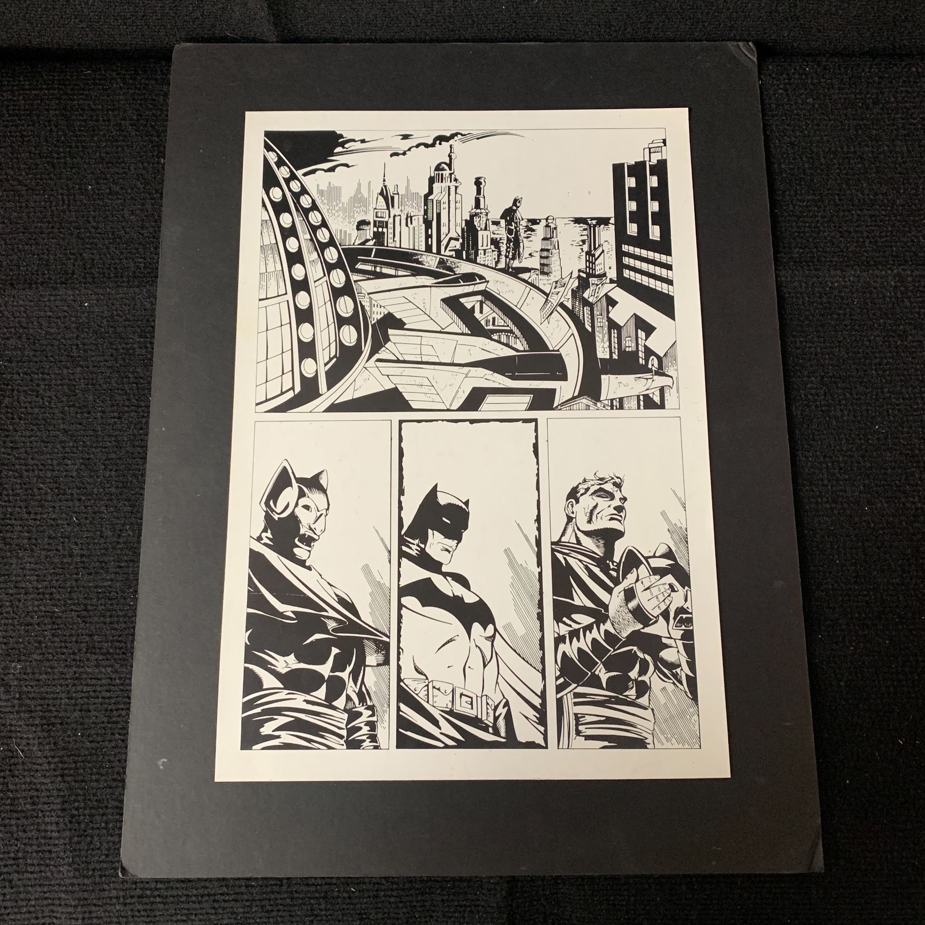 Batman Comic Art Proof Page