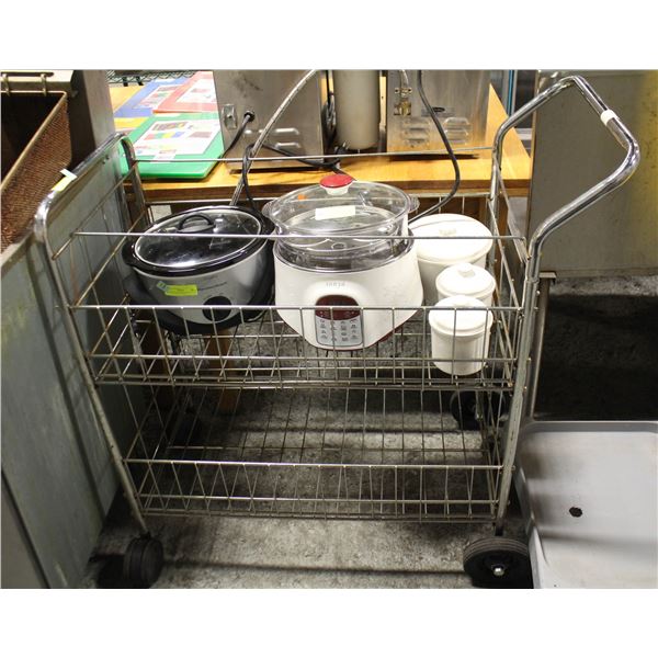 STAINLESS STEEL 2 NTIRES MOVING UTILITY TROLLY STAINLESS STEEL 2 NTIRES MOVING UTILITY TROLLY