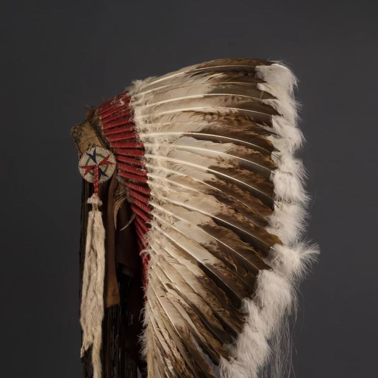 Lakota Sioux John Young Buck Feather Headdress