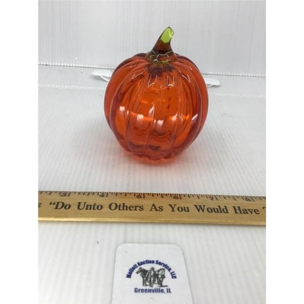 VINTAGE VIKING GLASS PERSIMMON ORANGE GLASS