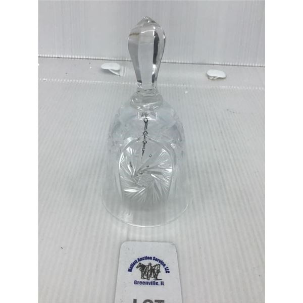 VINTAGE CRYSTAL PINWHEEL DINNER BELL