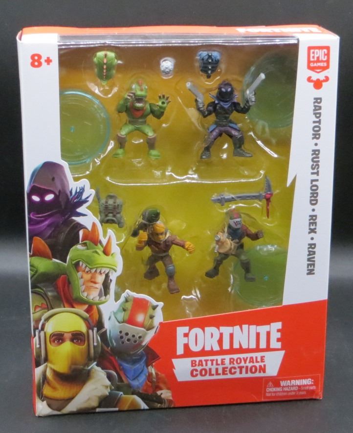 FORTNITE BATTLE ROYALE COLLECTION: SQUAD PACK (raptor, rust lord, rex ...