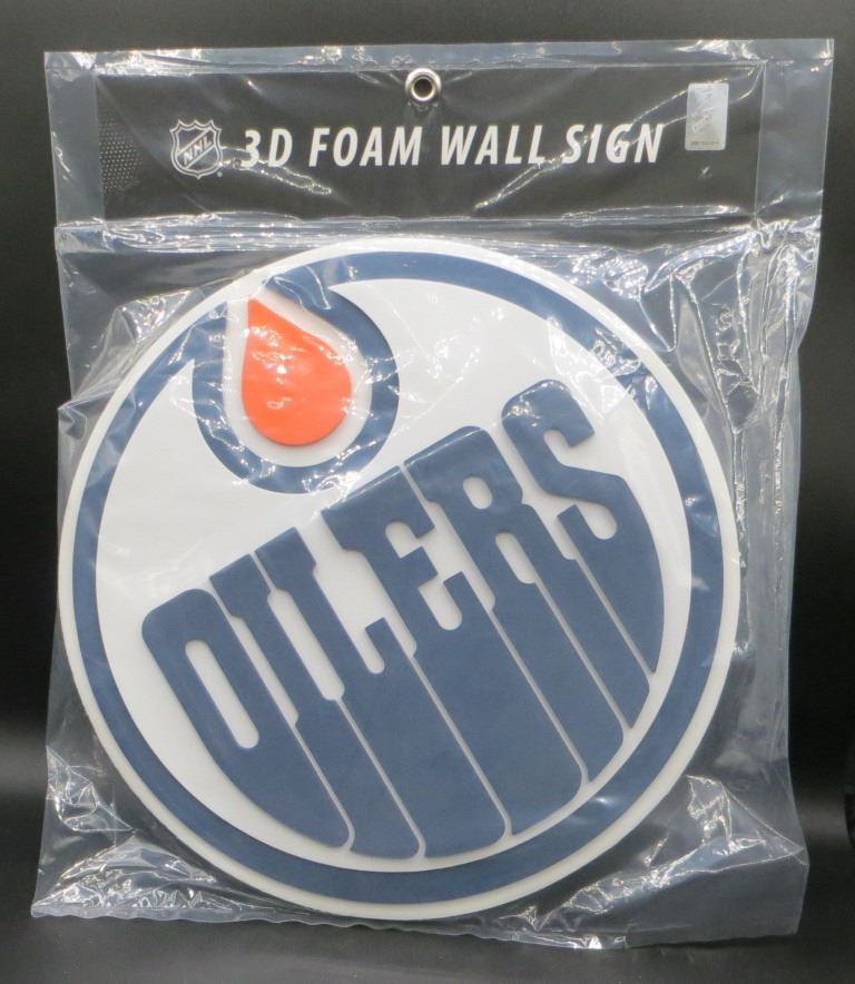 Edmonton Oilers 3D Foam Wall Sign 12" Diam