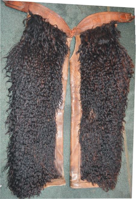 Victor Ario early 1900’s black angora step in chaps