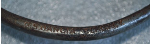 G S Garcia silver mounted ring bit