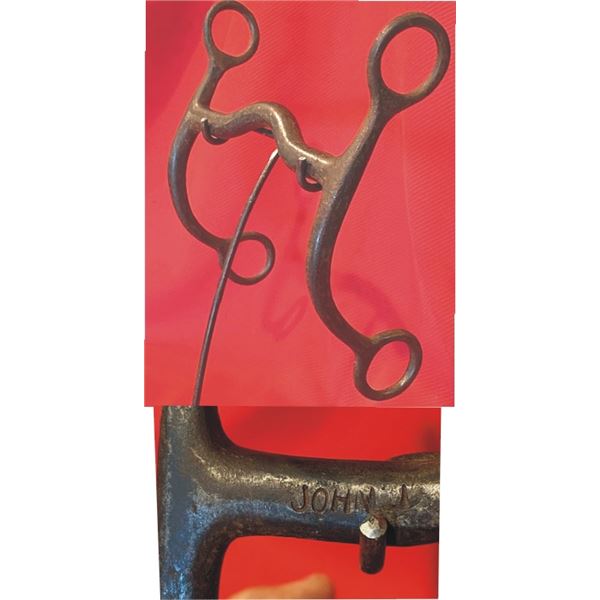 Early iron bit marked John