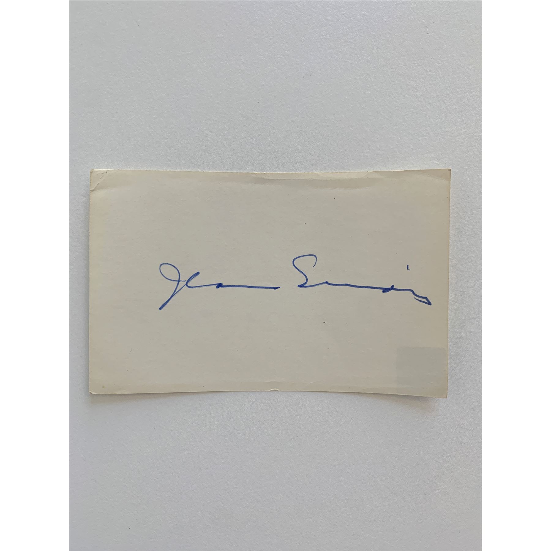 Jean Simmons original signature