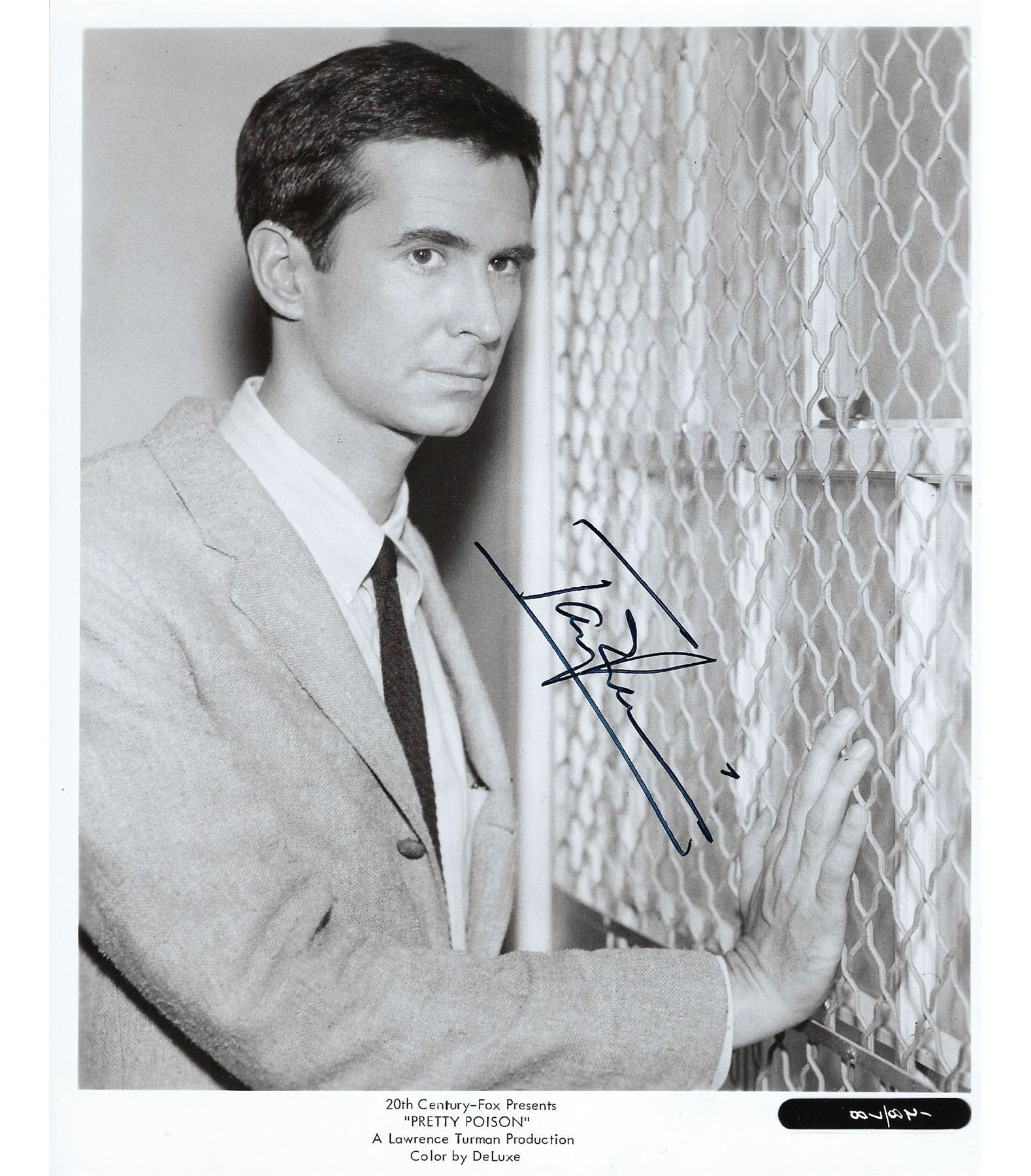 Pretty Poison Anthony Perkins signed movie photo