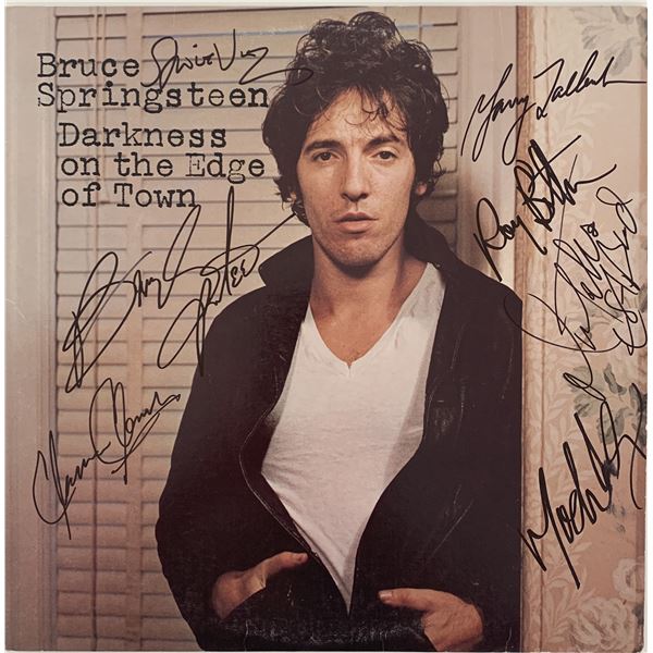 Bruce Springsteen Darkness On The Edge Of Town signed album