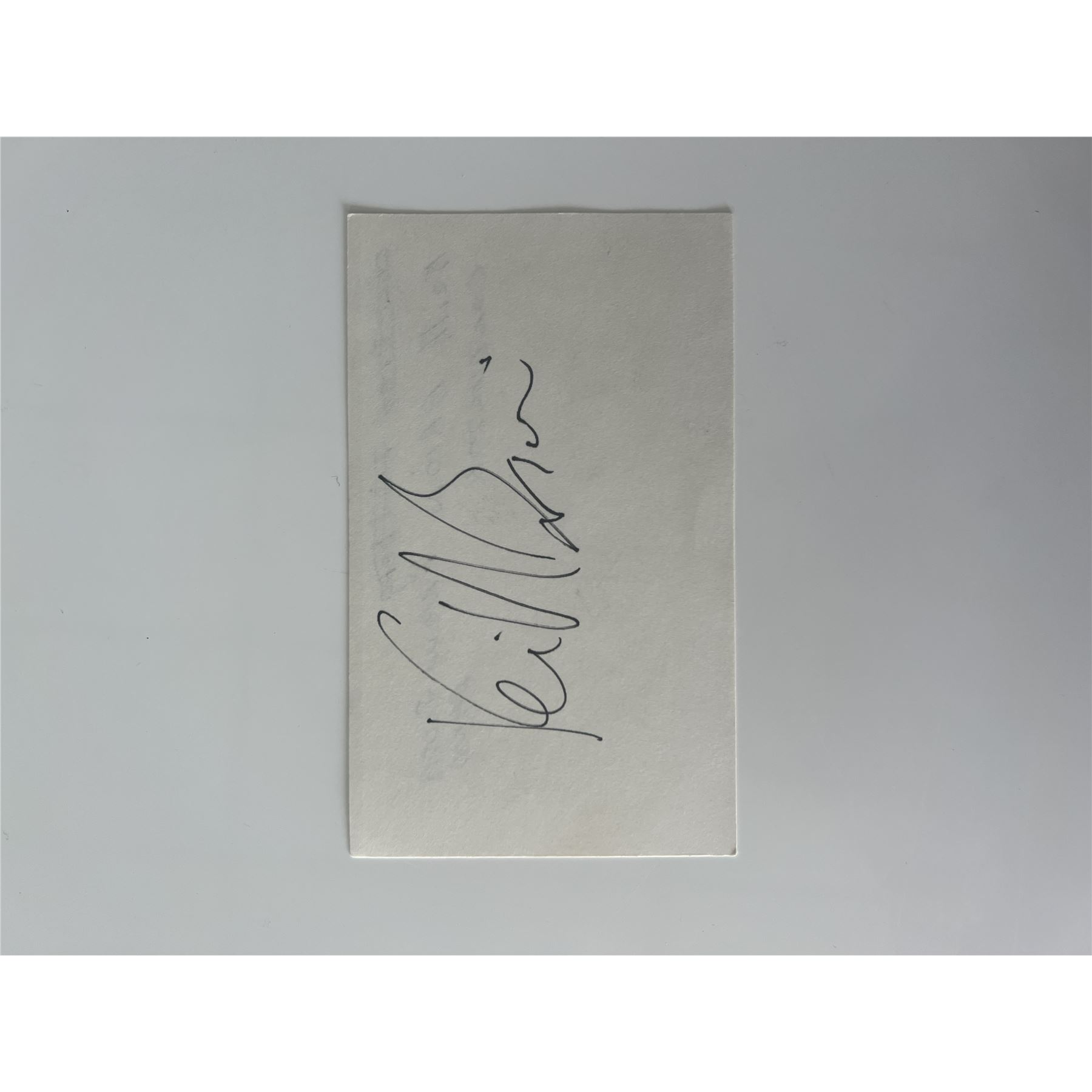 Classical conductor Keith Brion original signature