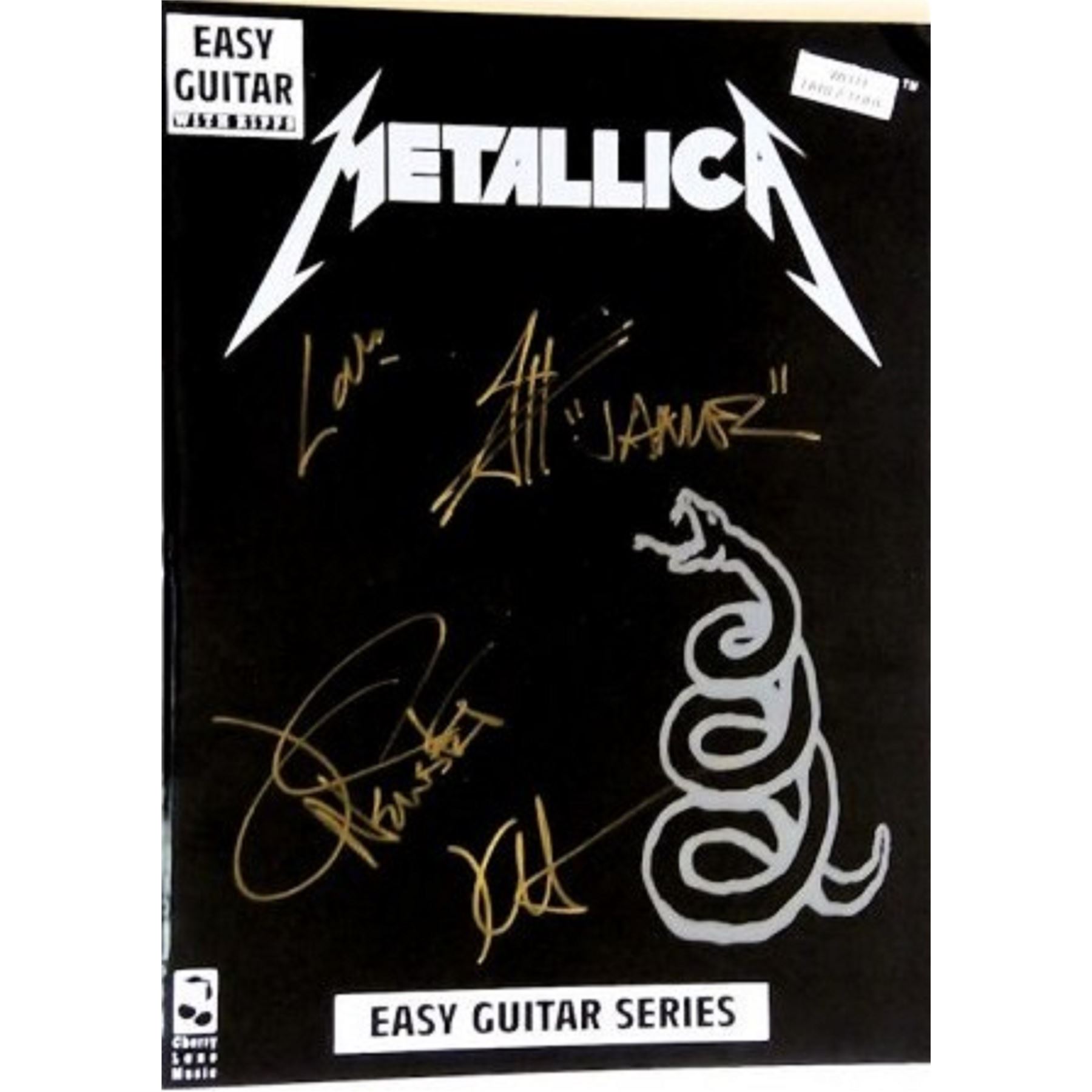 Metallica signed music book