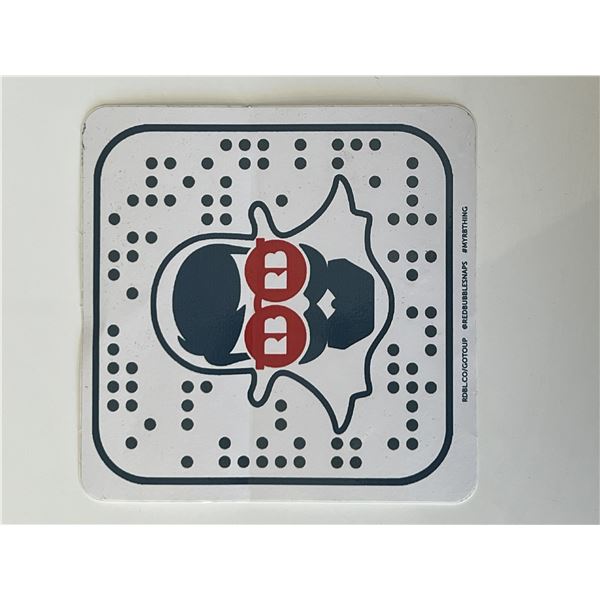 Red Bubble Snap sticker