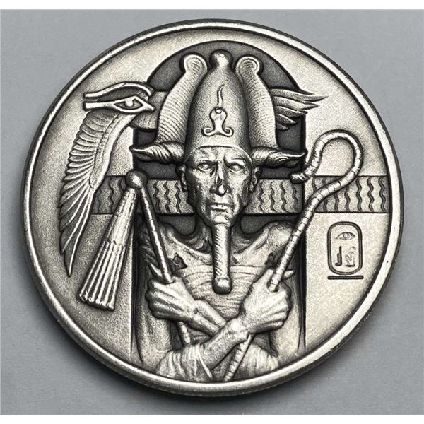 Egyptian Gods Series #5 Osiris 2 ozt .999 Silver