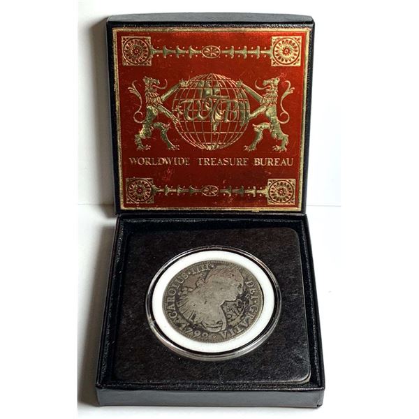 Chopmarked Spanish Colonial (America's First Silver Dollar)