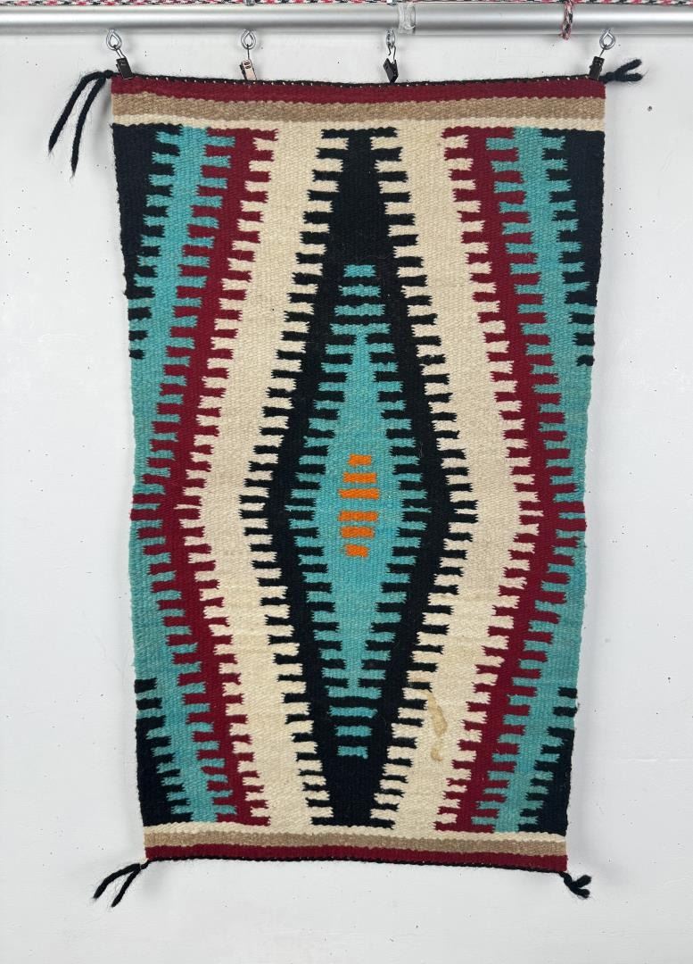 Navajo Indian Blanket Rug Eye Dazzler