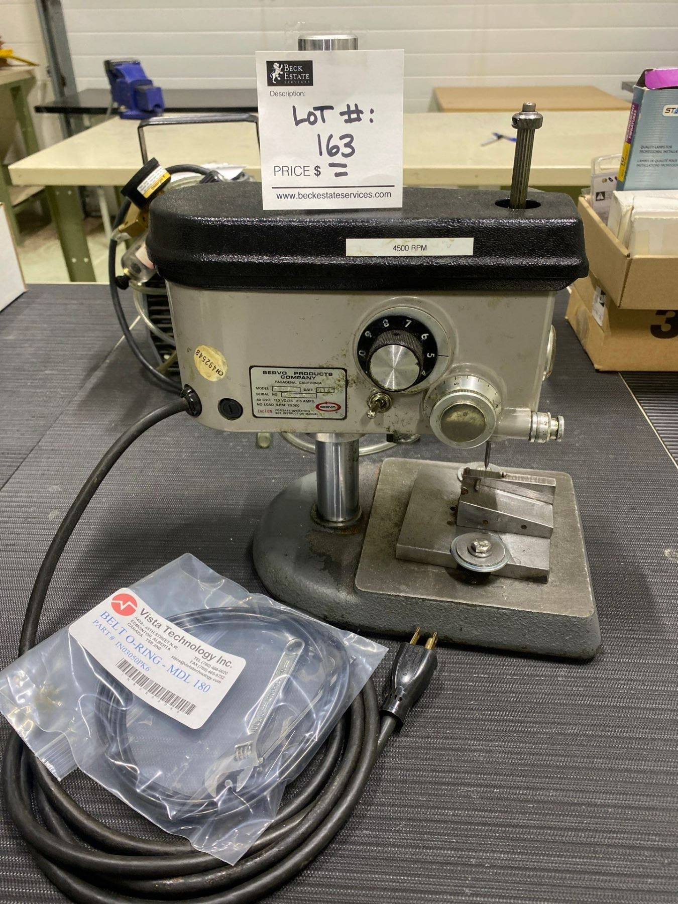 Servo 7000 Precision Drill Press Mill Head Model# 7050 - Beck Auctions Inc. Servo 7000 Precision Drill Press Mill Head Model# 7050 - Beck Auctions Inc.