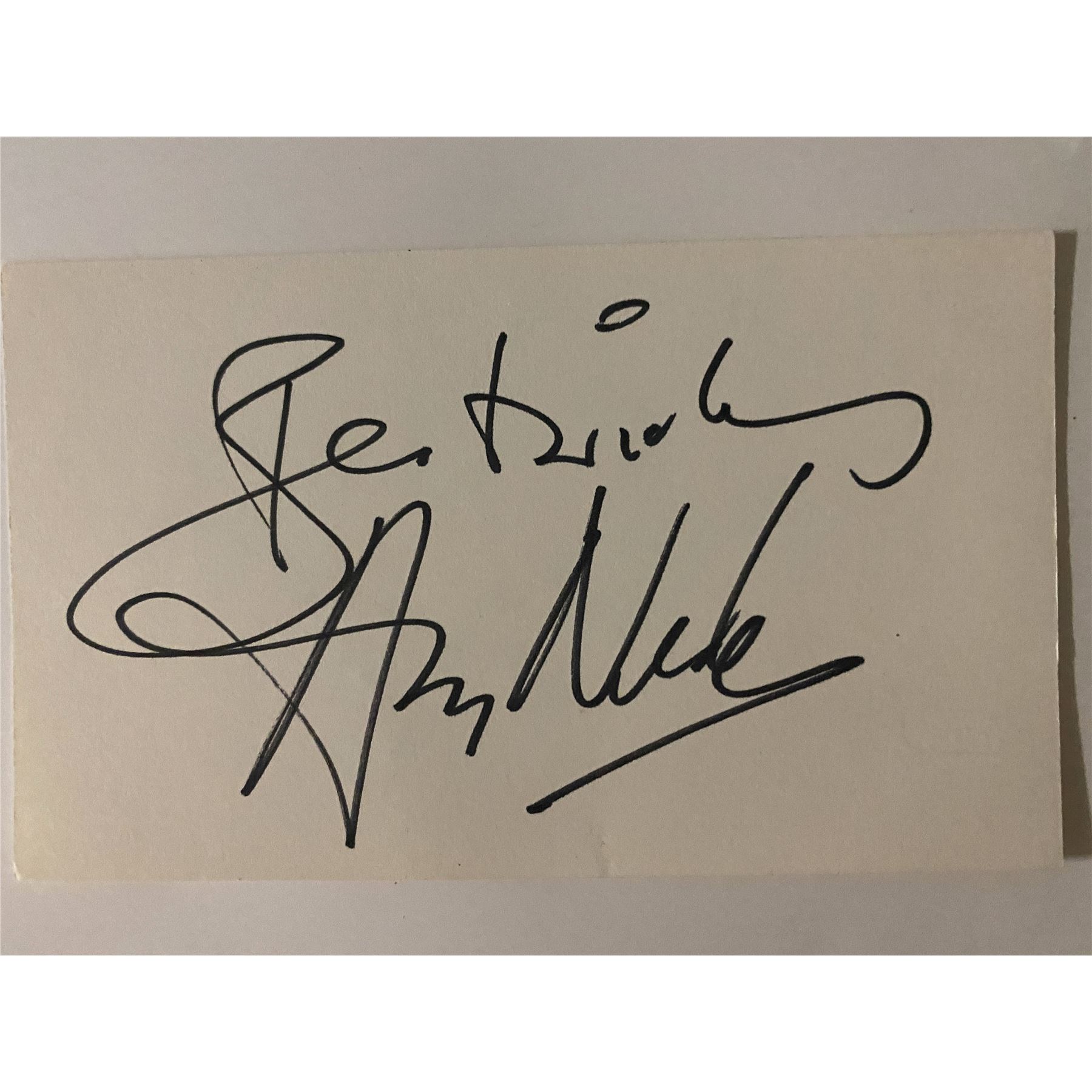 Anthony Newley signature cut