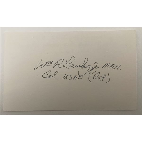 USAF Colonel William R. Lawley Jr. original signature