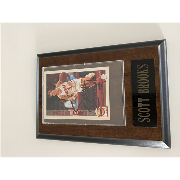 Scott Brooks signed basketball card