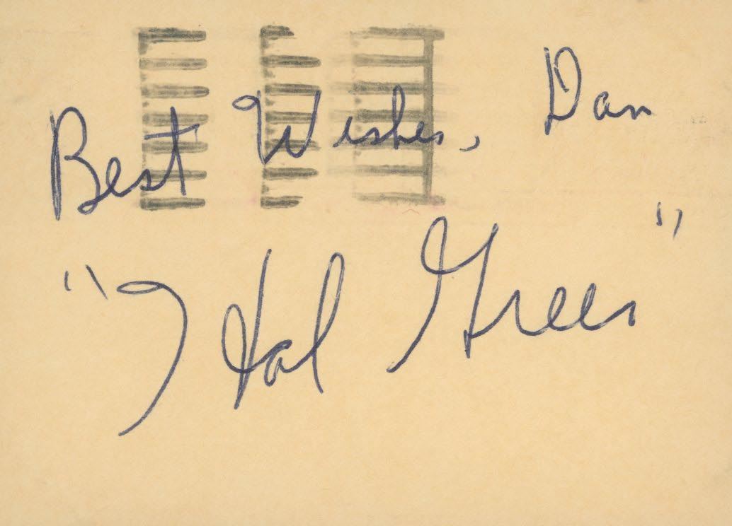 Hal Greer original signature