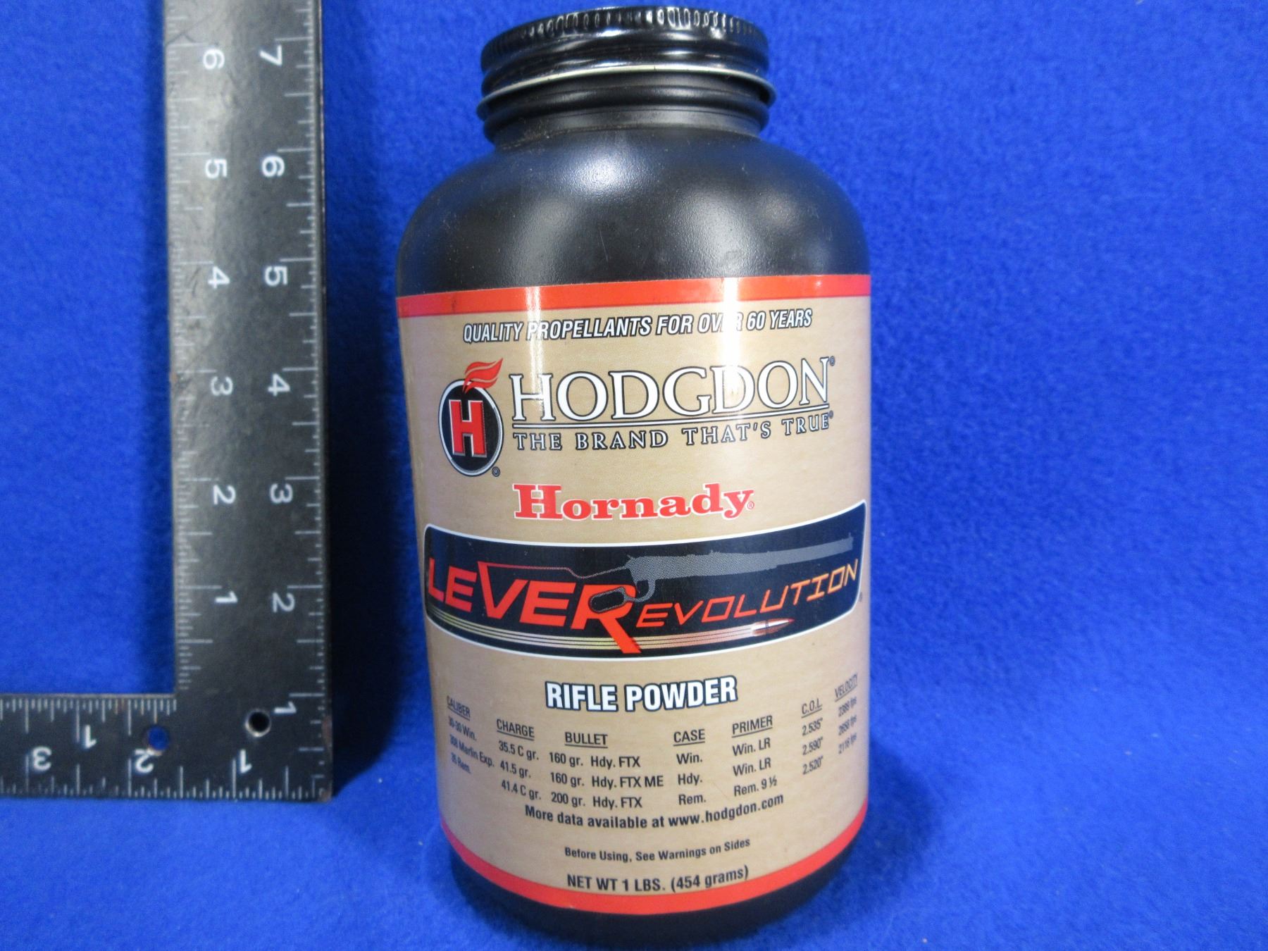Hodgdon Hornady Lever Evolution Rifle Powder