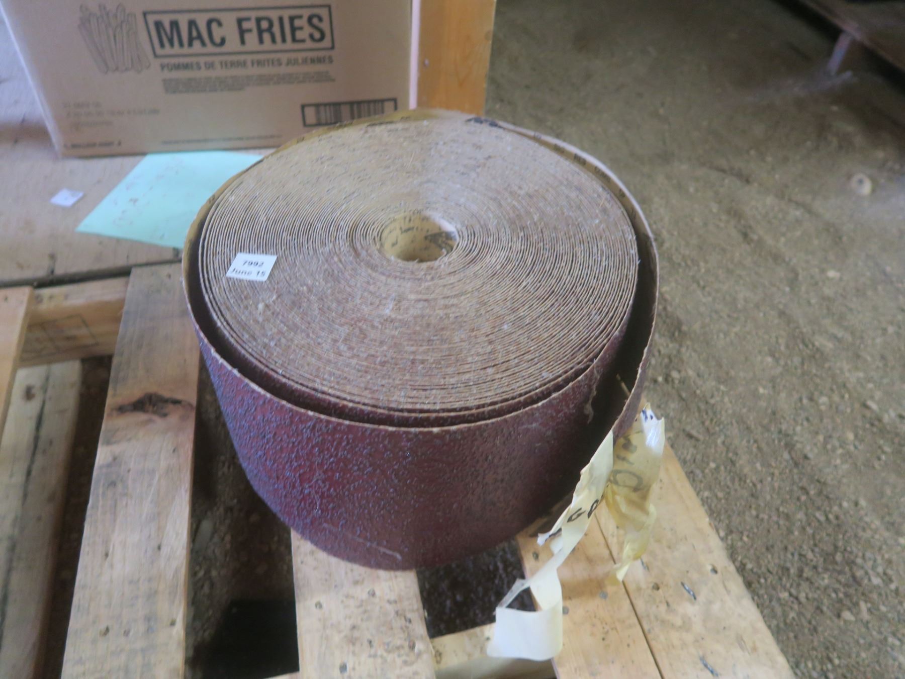 large roll of 8" diamond grit sandpaper - Schmalz Auctions