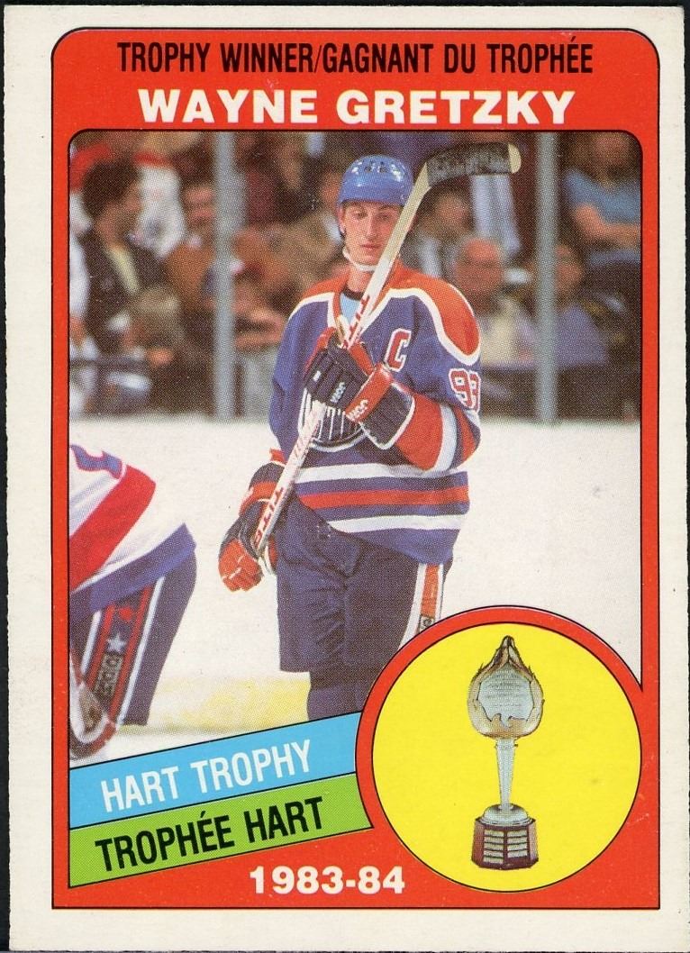 1984 OPC Wayne Gretzky Hart Trophy Winner