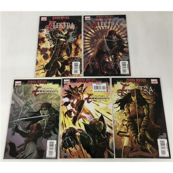 Marvel Comics Dark Reign Elektra Comic Lot of 5
