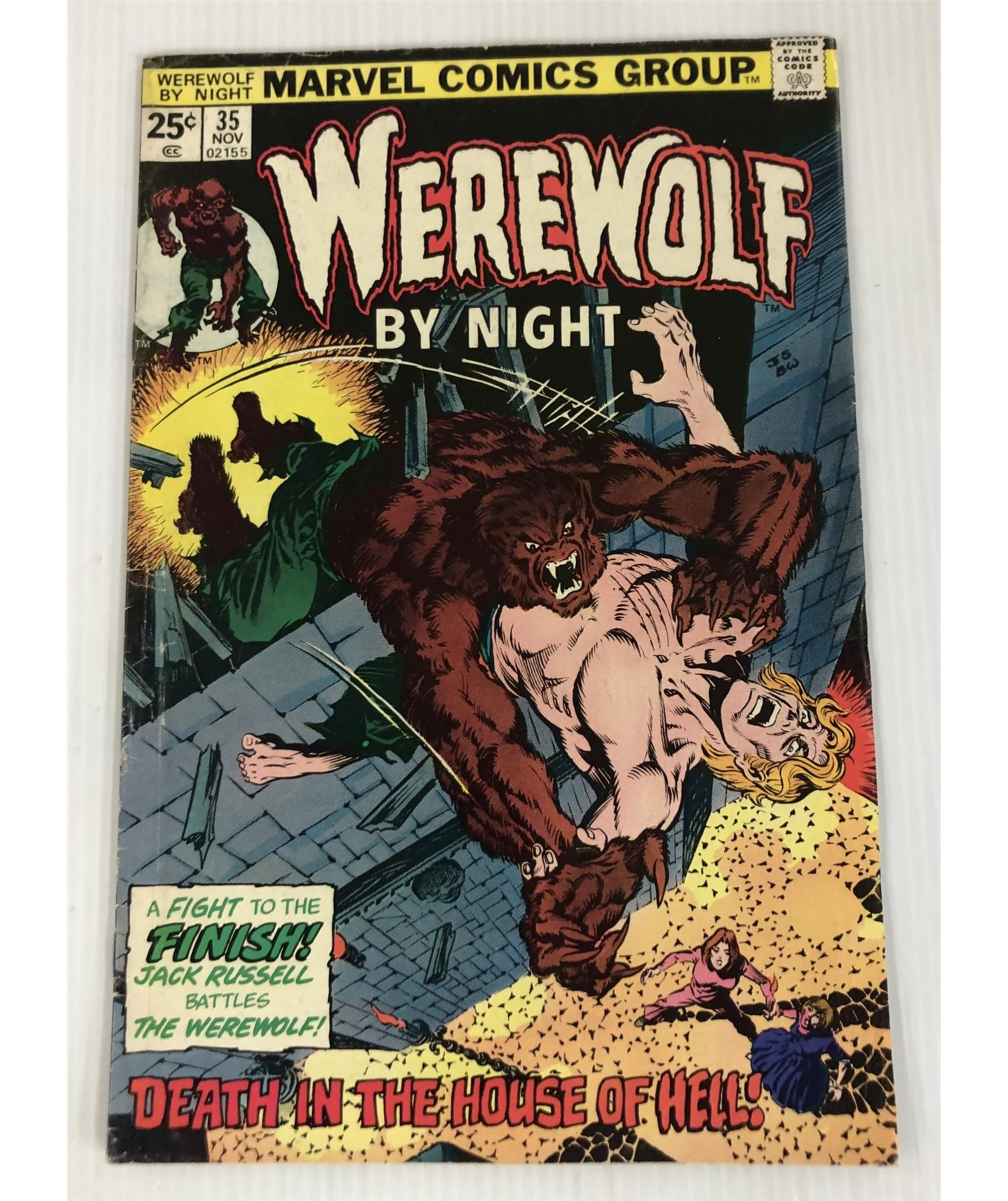 Marvel Comics Werewolf By Night 25 Cent Comic No. 35