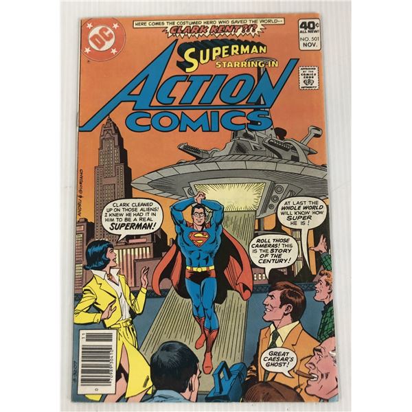 DC Comics Superman Starring In Action Comics 40 Cent Comic No. 501