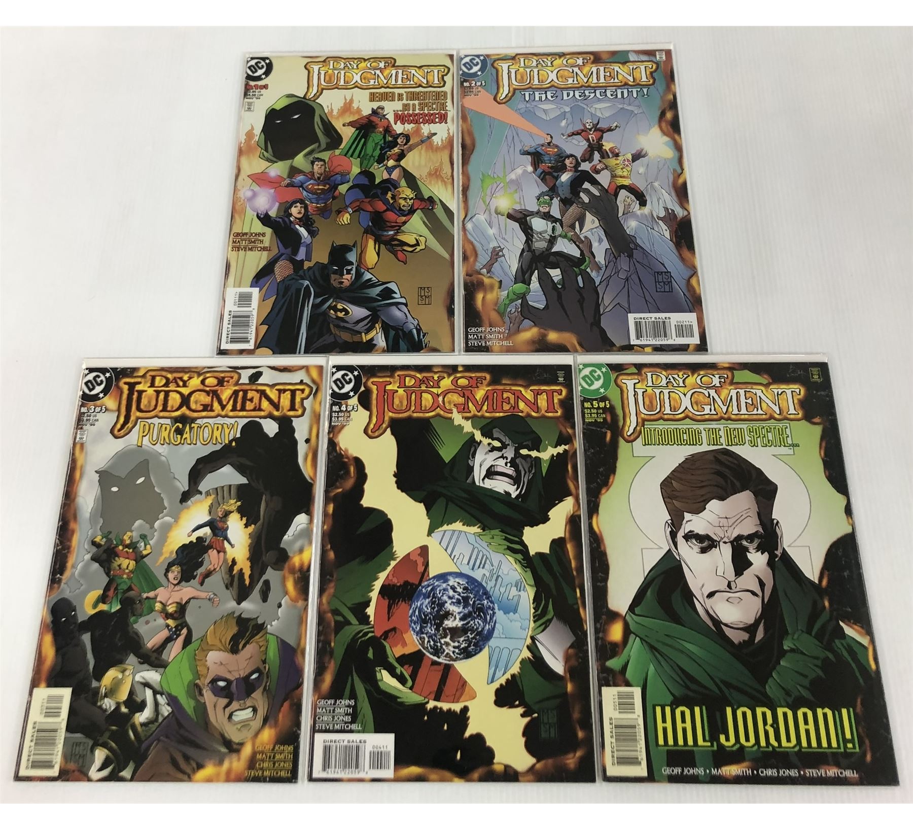 DC Comics Day of Judgement Comic Lot of 5