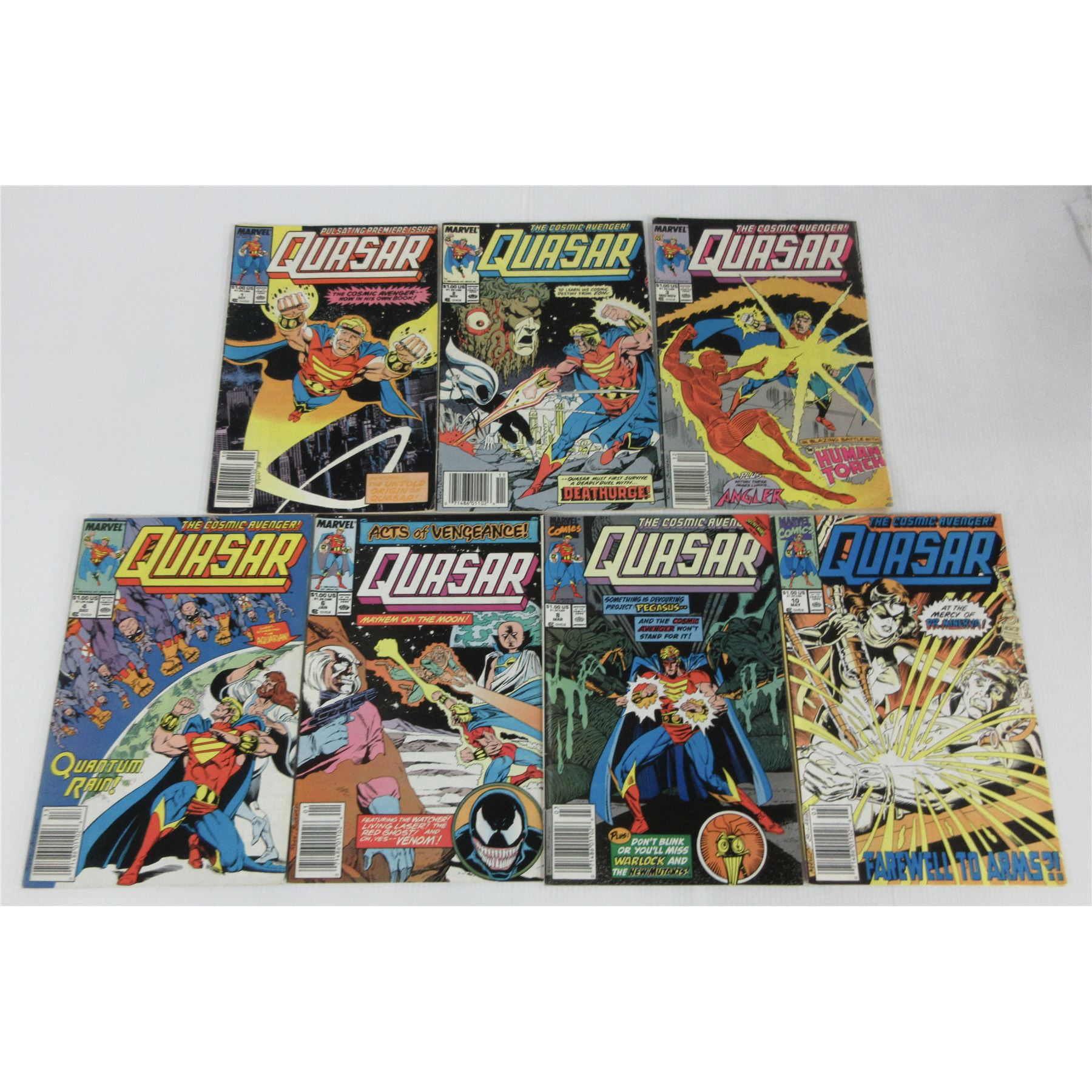 Marvel Comics The Comic Avenger Quasar Comic Lot of 7