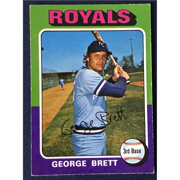 1975 O-PEE-CHEE GEORGE BRETT (HOF) ROOKIE CARD