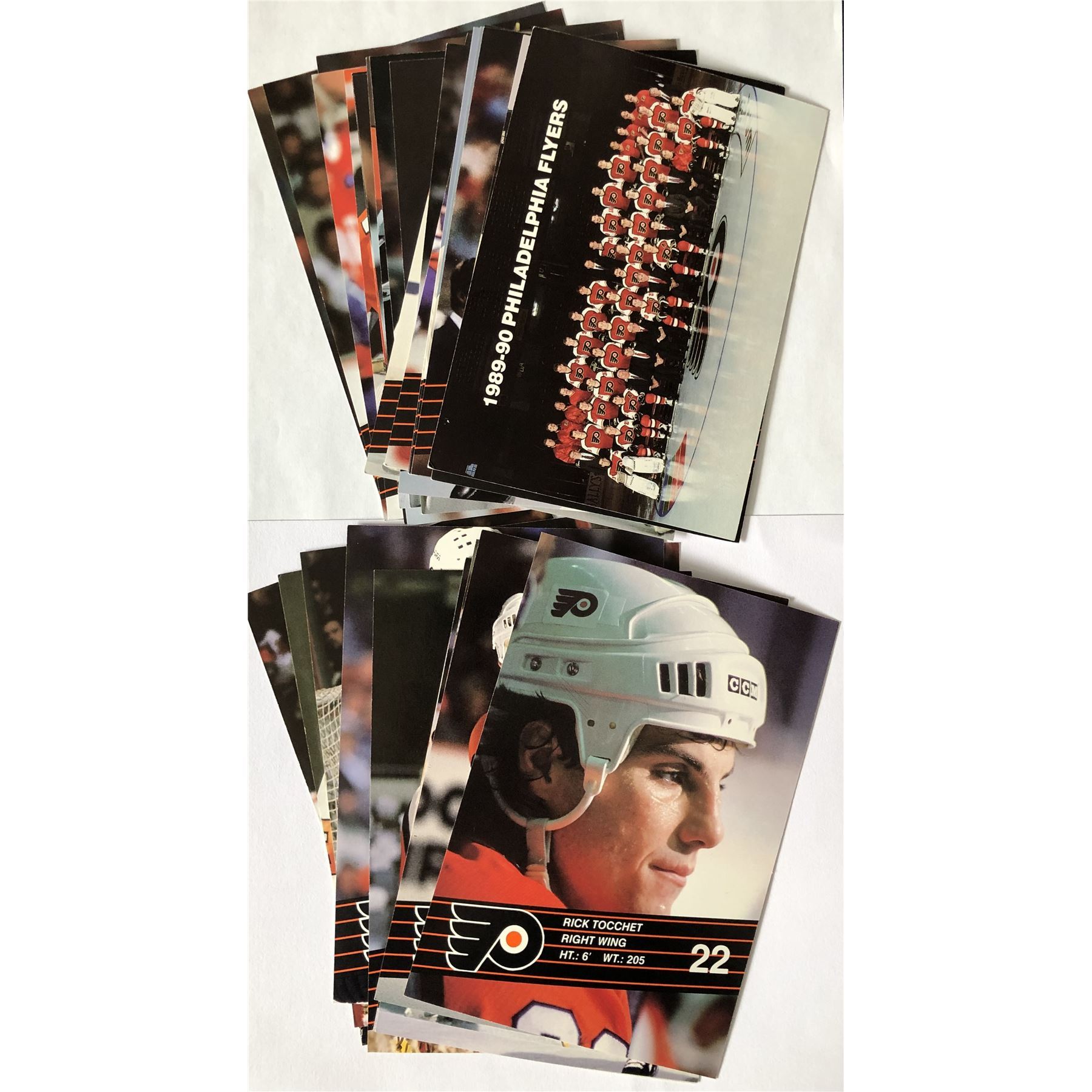 1989-90 PHILADELPHIA FLYERS POSTCARD Team Set