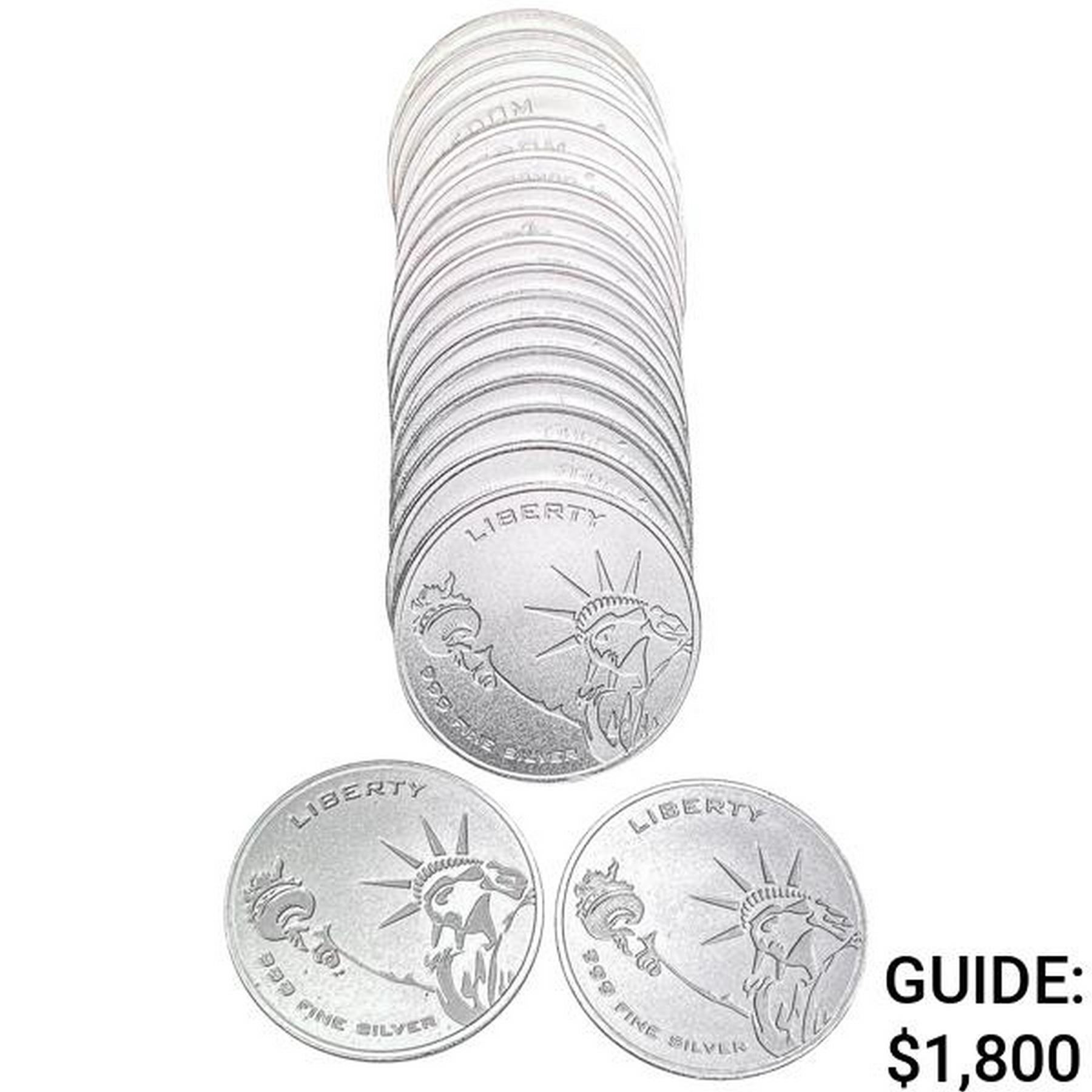 1oz Silver Rounds (20)