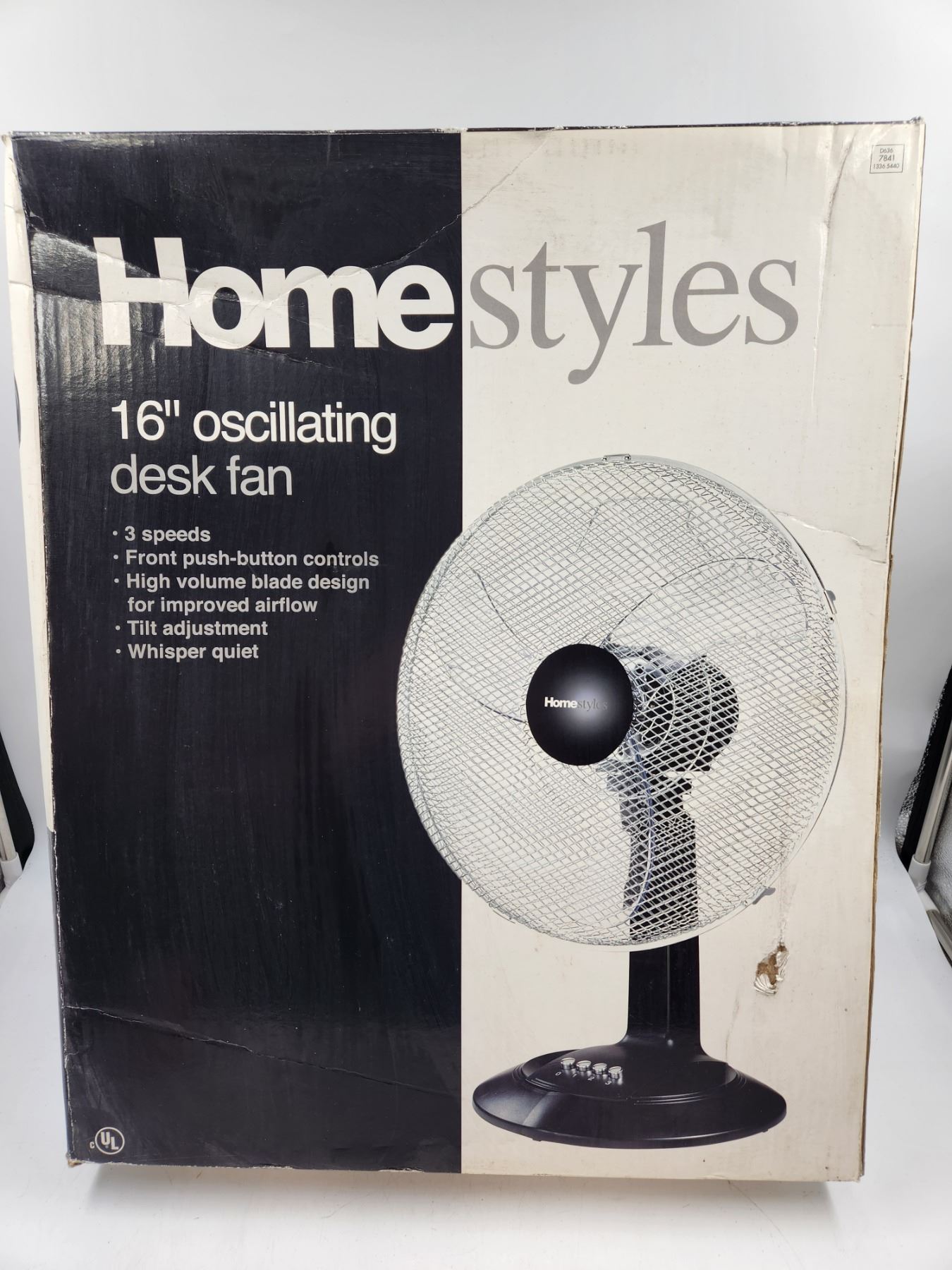 Homestyles 16" Oscillating Desk Fan