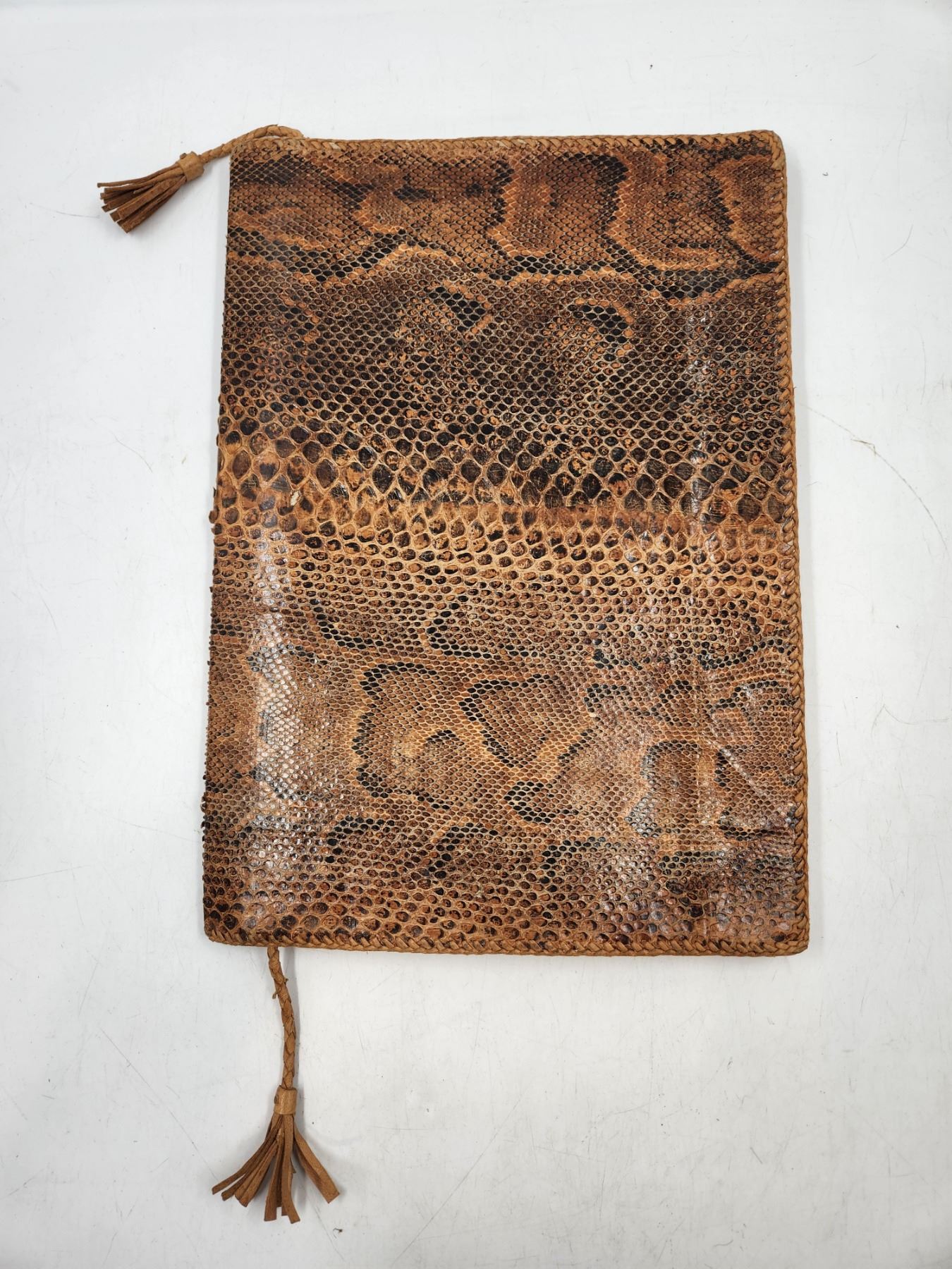 Vintage Snakeskin Documents Folder