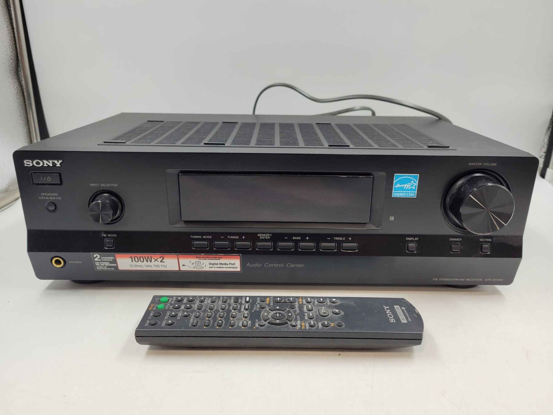 Sony STR-DH100 2-Channel 90 Watt Home Stereo AM/FM Receiver
