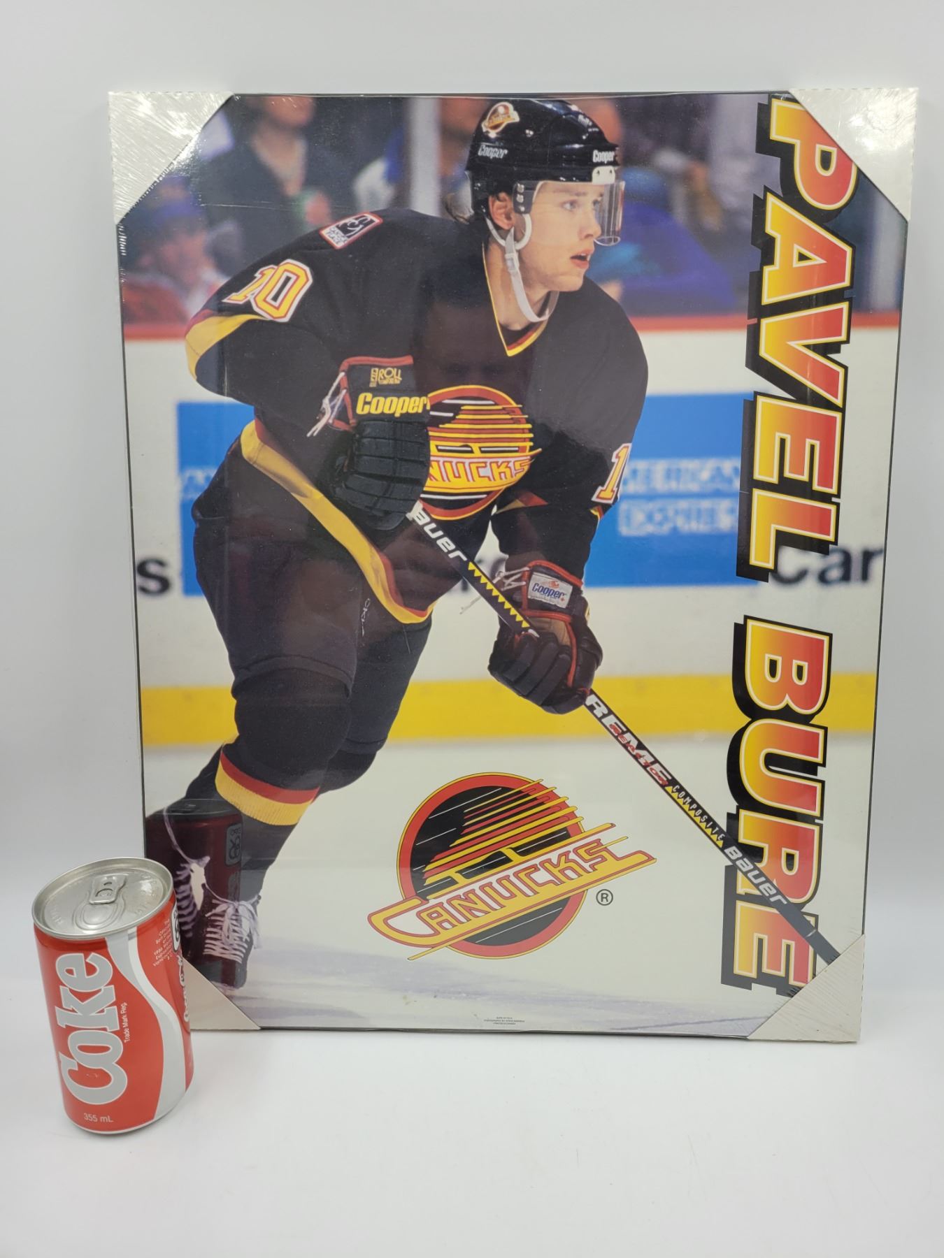 Vintage NOS Pavel Bure Canucks Hockey Poster Board