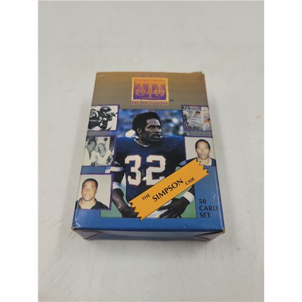 Vintage The Simpson Case Football Cards