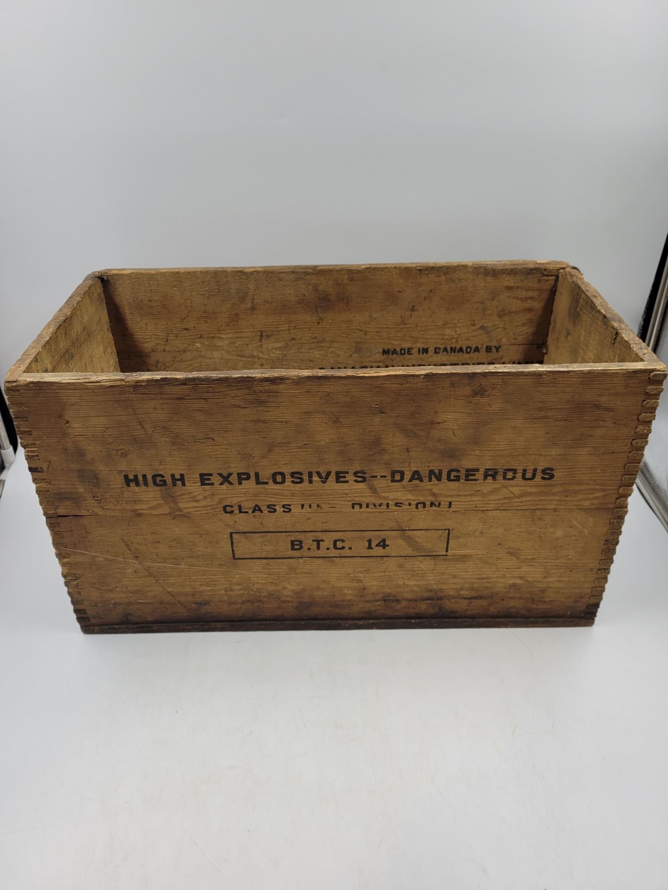 Vintage Wooden Dynamite Box