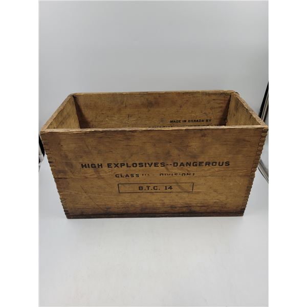 Vintage Wooden Dynamite Box