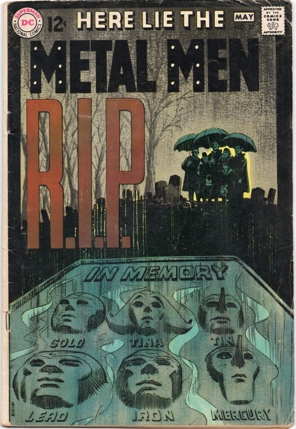 DC Comics Here lies the Metal Men May #37