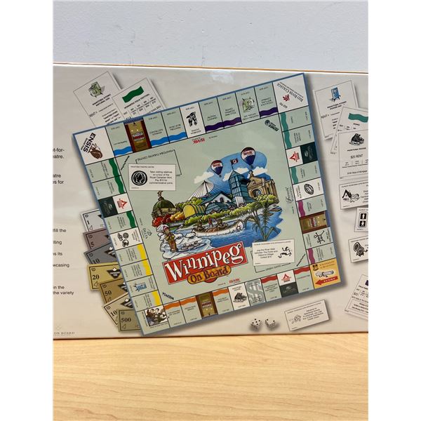 New Sealed Winnipeg On Board Monopoly Style Board Game - see photos