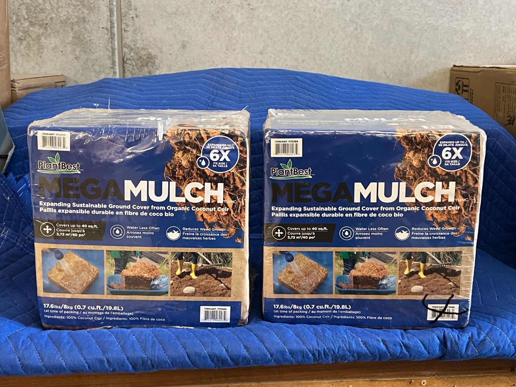 2 Mega Mulch From Coconut Coir - see photos for details