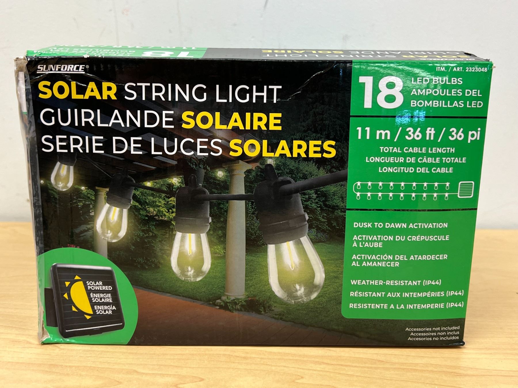 New Sunforce Solar String Light set - see all photos for details
